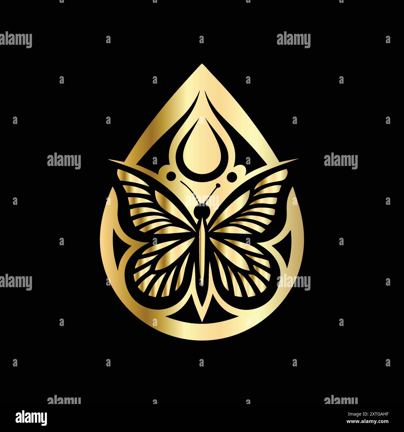 Butterfly in butterfly garden Stock Vector Images - Alamy