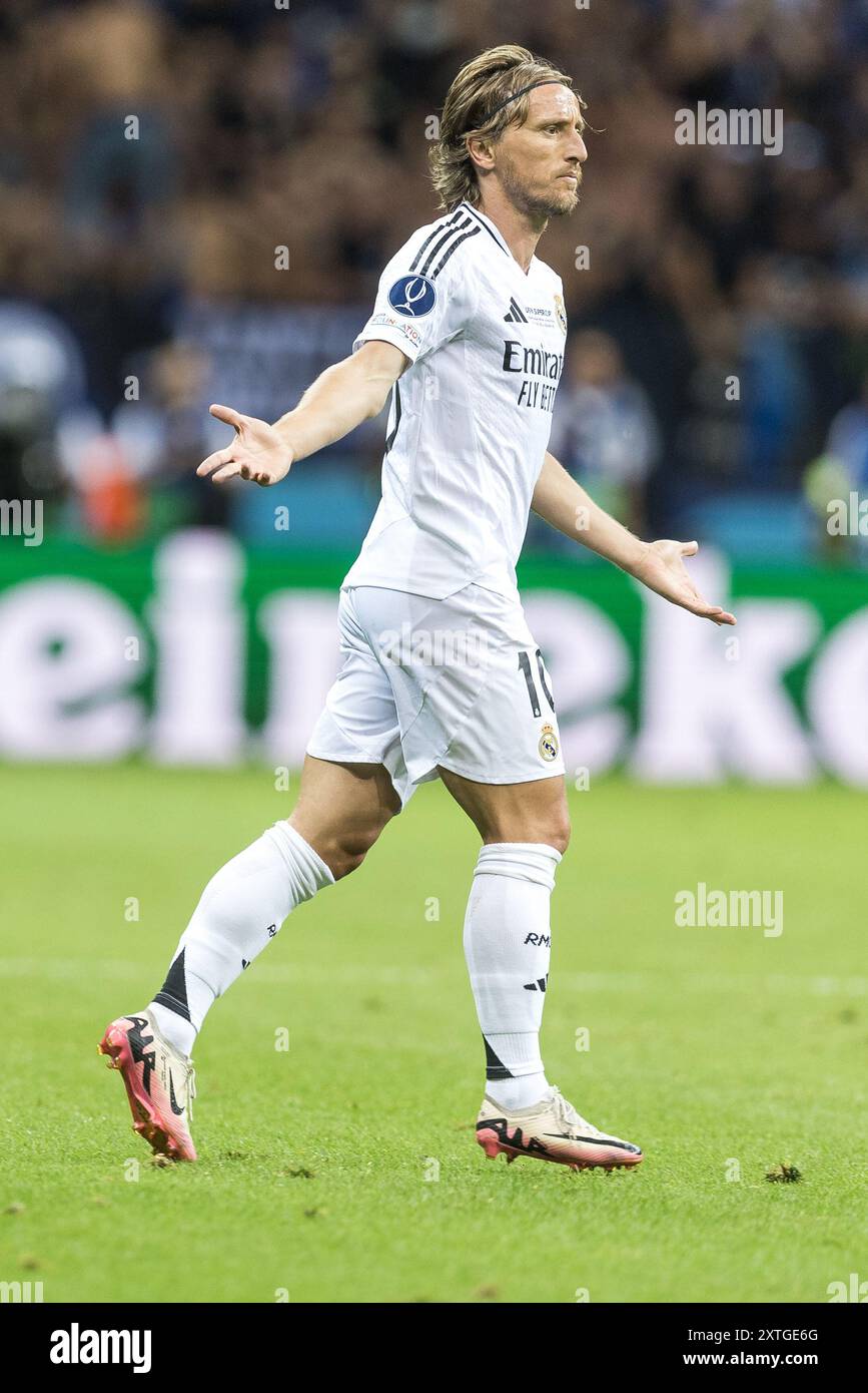 Stadion Narodowy, Warsaw, Poland. 14th Aug, 2024. UEFA Super Cup ...