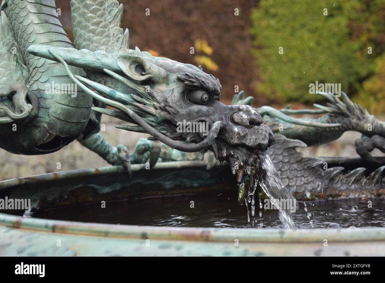 Dragon fountain in Nikko, Japan Stock Photo - Alamy