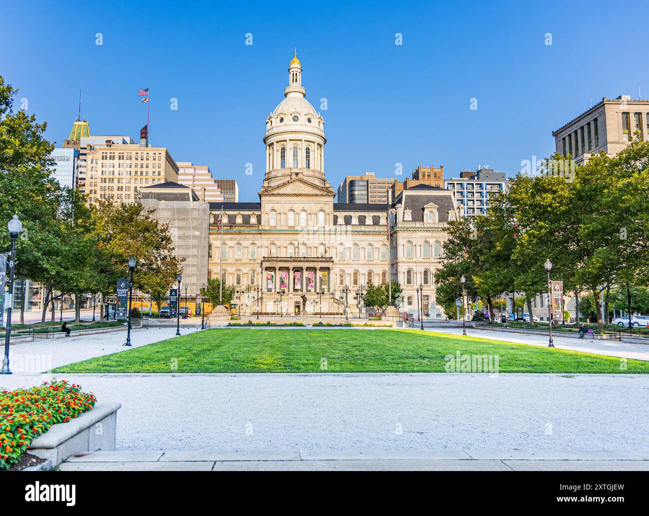 Baltimore City Hall Stock Photo - Alamy
