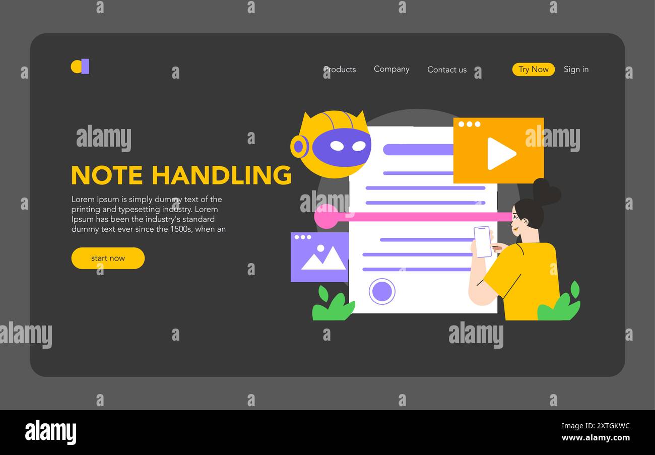 Mobile Ai Concept A User Interacts With An Ai Assistant For Note Taking On A Digital Interface