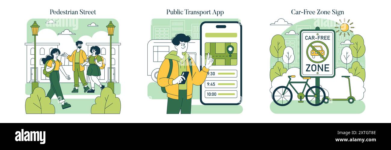 World without cars Stock Vector Images - Alamy