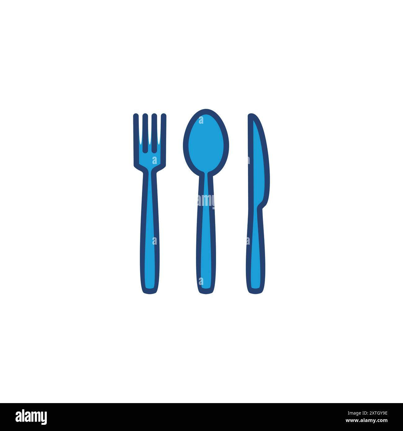 spoon and fork icon vector. spoon, fork and knife icon vector ...