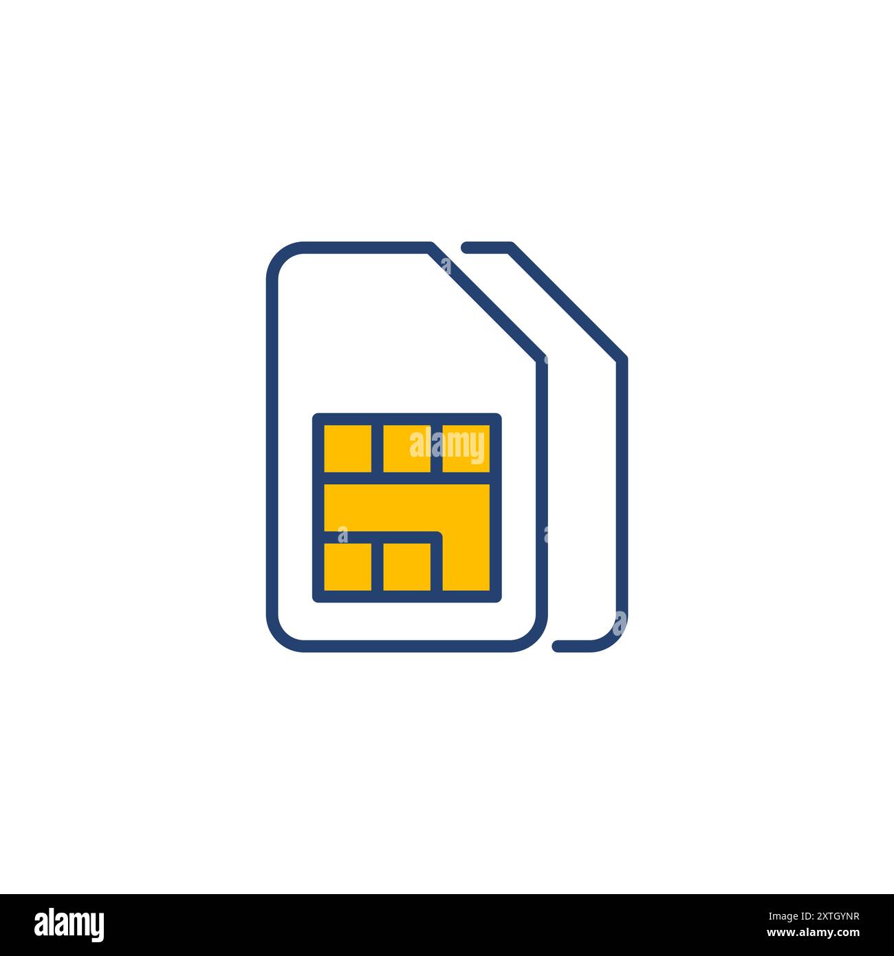 Sim Card Icon Vector Dual Sim Card Icon Vector Stock Vector Image And Art Alamy