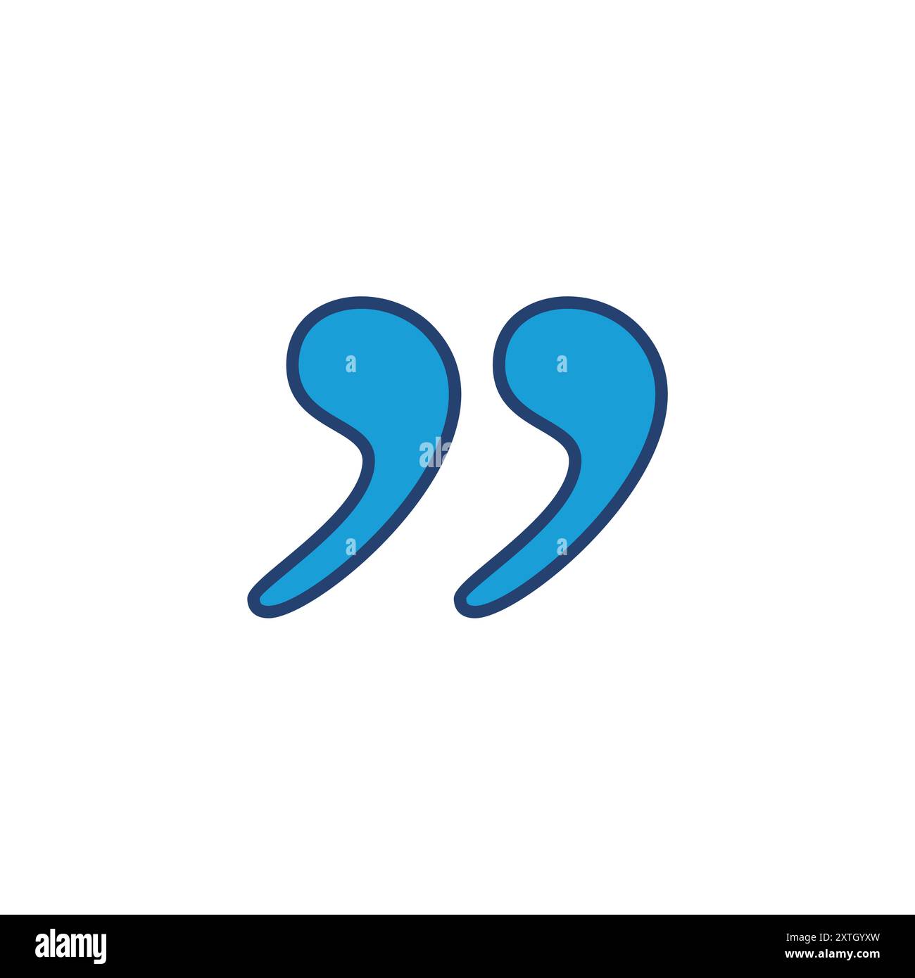 Quote icon vector. Quotation mark symbol Stock Vector Image & Art - Alamy
