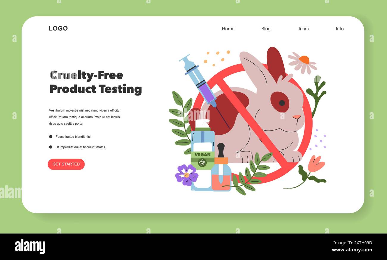 Cruelty-Free Cosmetics concept. A rabbit symbolizes animal-friendly ...