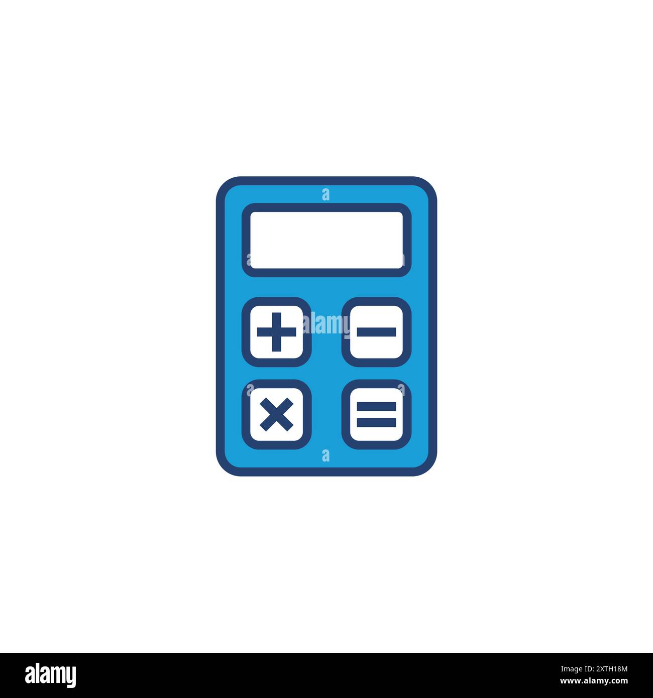Calculator icon vector. Accounting calculator icon. calculator vector ...