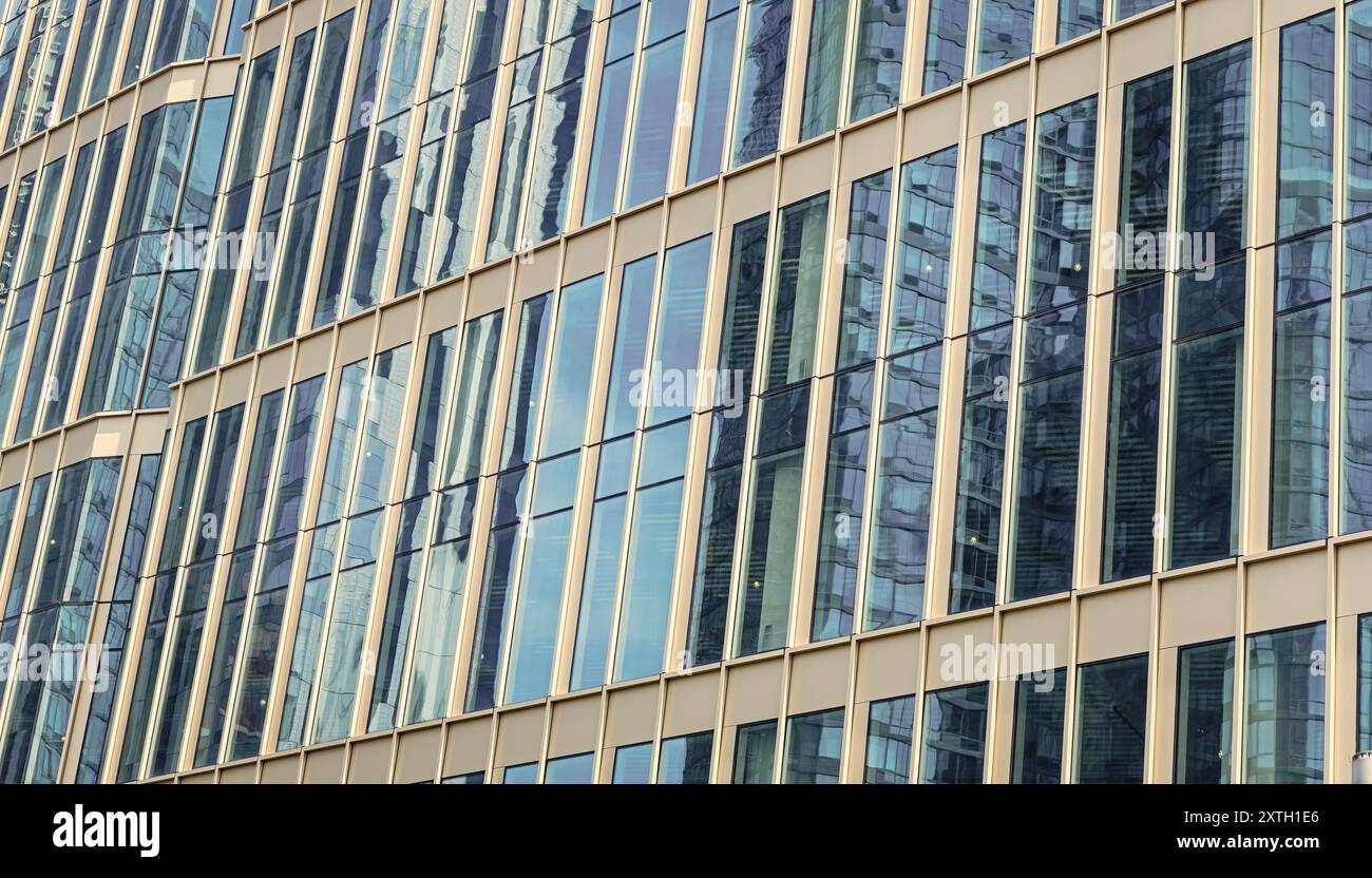 architectural perspective. exterior facade backdrop. background of ...