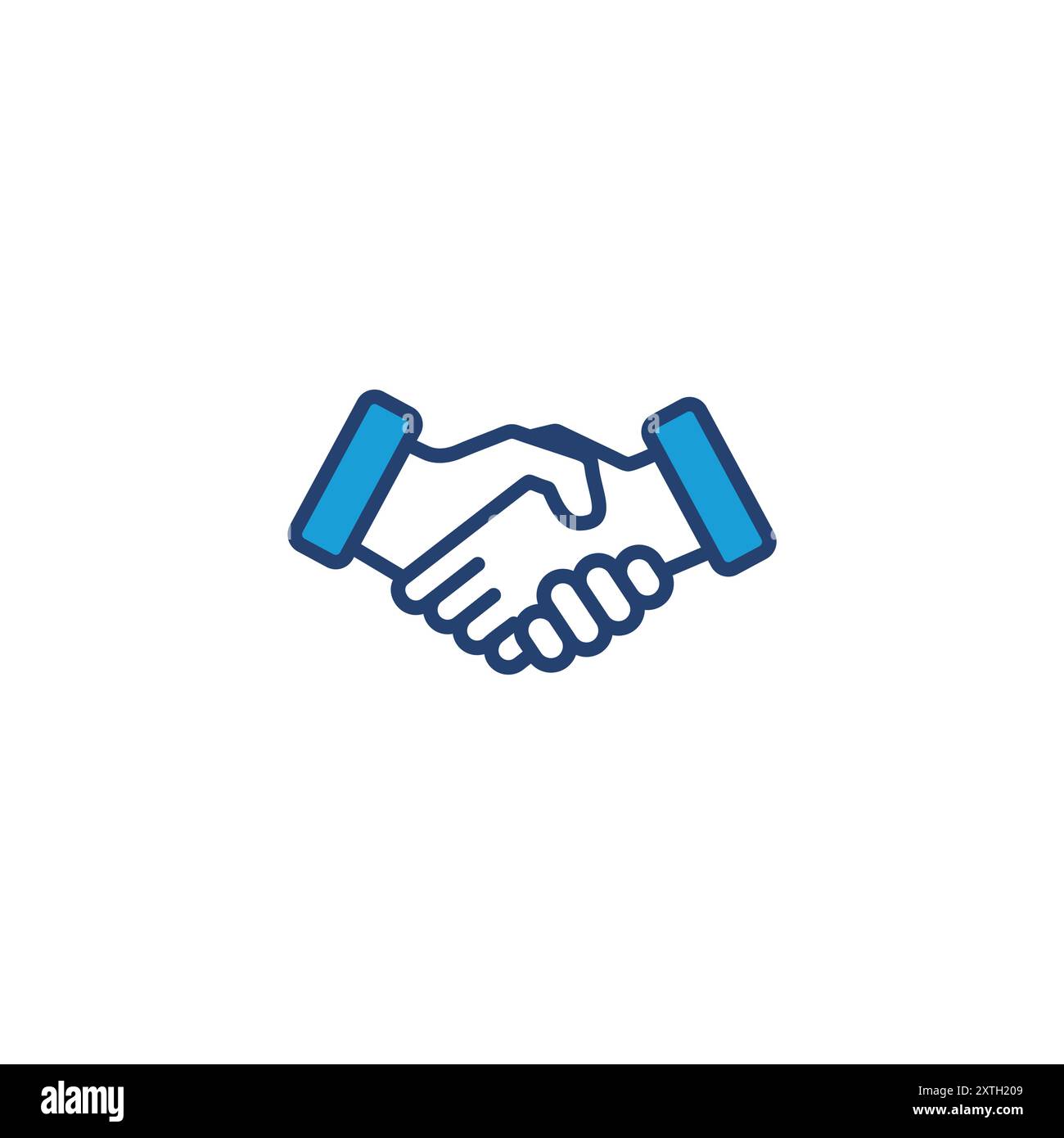 Handshake icon vector. business handshake. contact agreement Stock ...