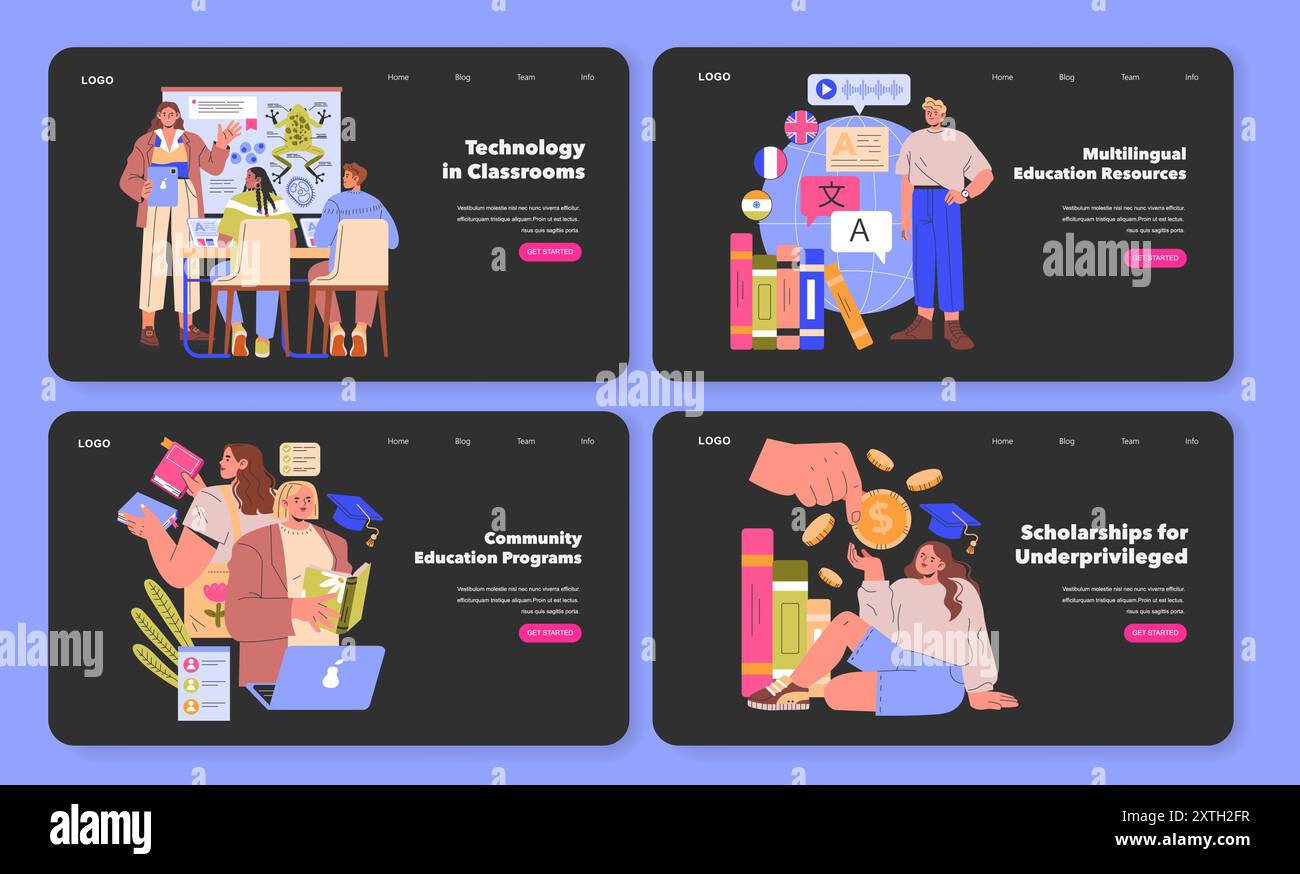 Multilingual classroom Stock Vector Images - Alamy