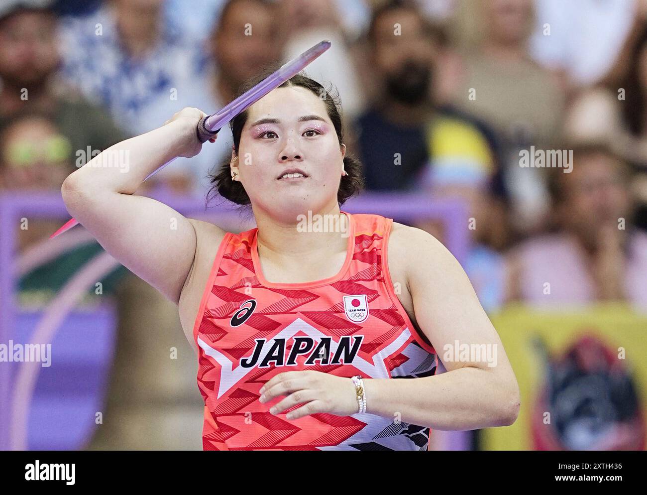 Saint-Denis, France. 10th Aug, 2024. Haruka Kitaguchi (JPN) Athletics : Women's Javelin Throw ...