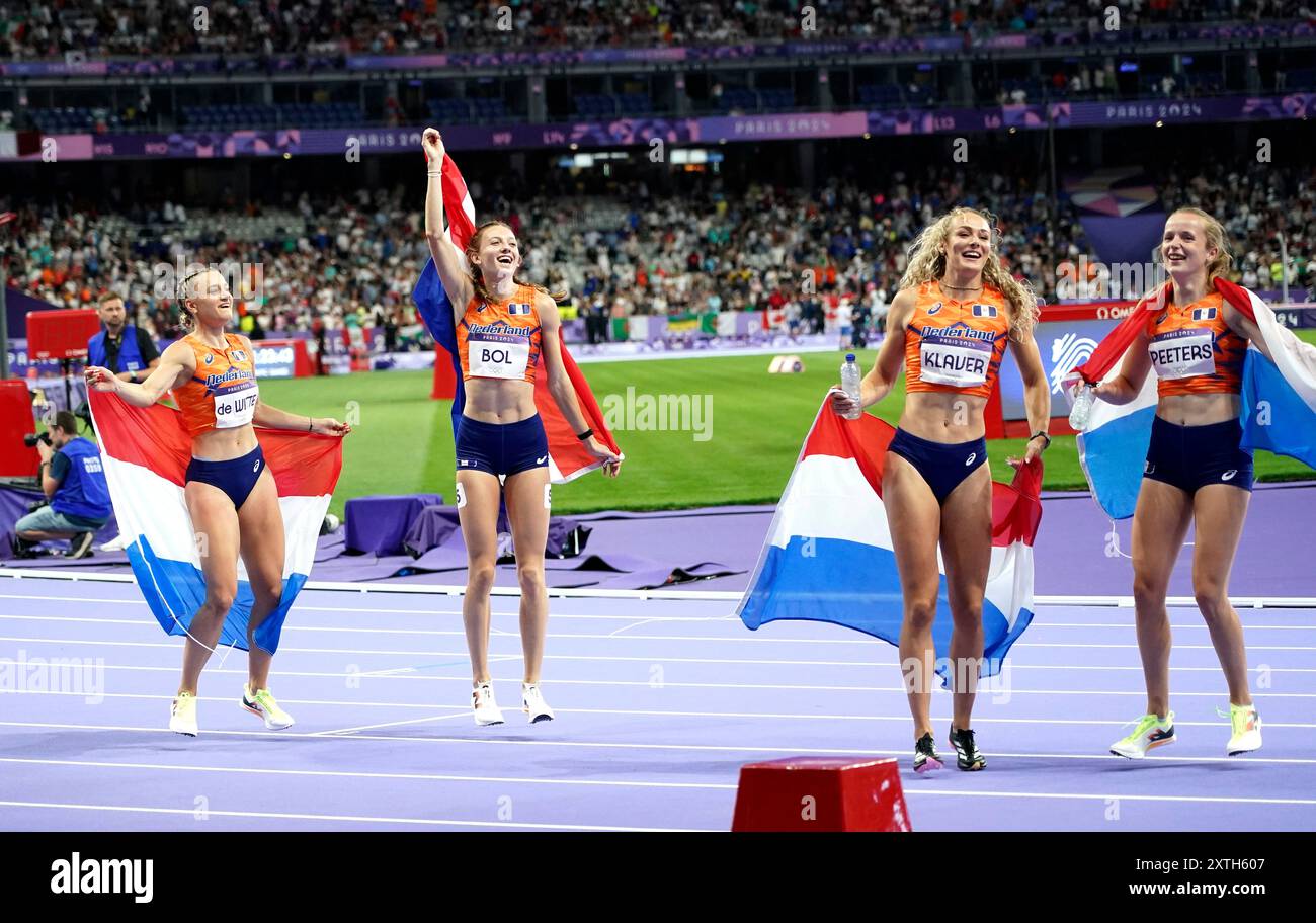 Lisanne de Witte (NED), Cathelijn Peeters (NED), Femke Bol (NED) and ...