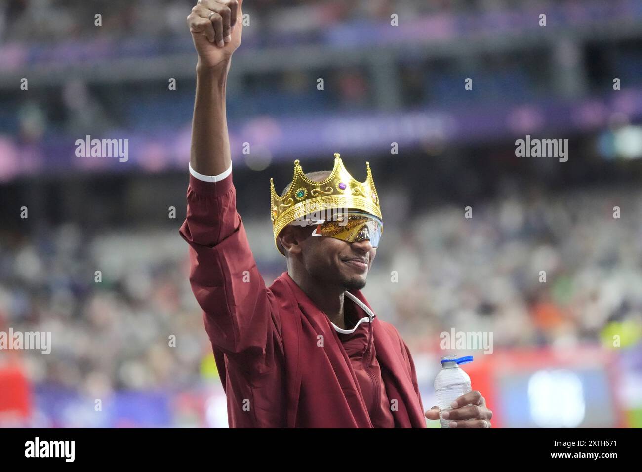 Mutaz Barsham (QUA) olympic chjampion in High Jump in the Paris 2024 ...