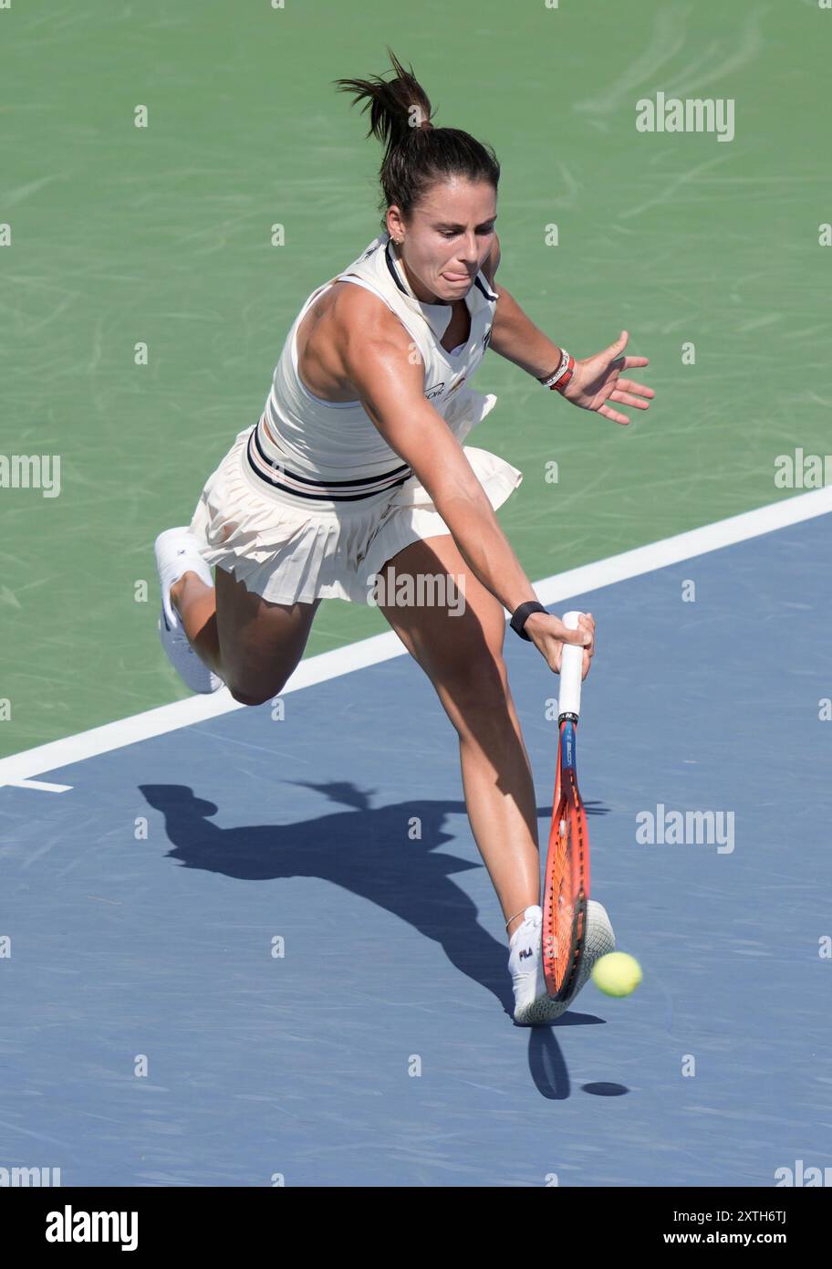 August 14, 2024: Emma Navarro (USA) loses to Mirra Andreeva at the ...