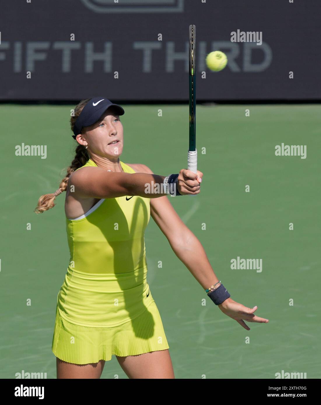 August 14, 2024: Mirra Andreeva defeated Emma Navarro (USA) 6-2, 6-2 ...