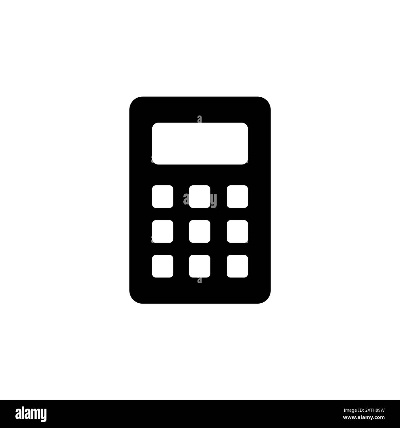 Calculator icon logo design. Accounting calculator sign and symbol ...