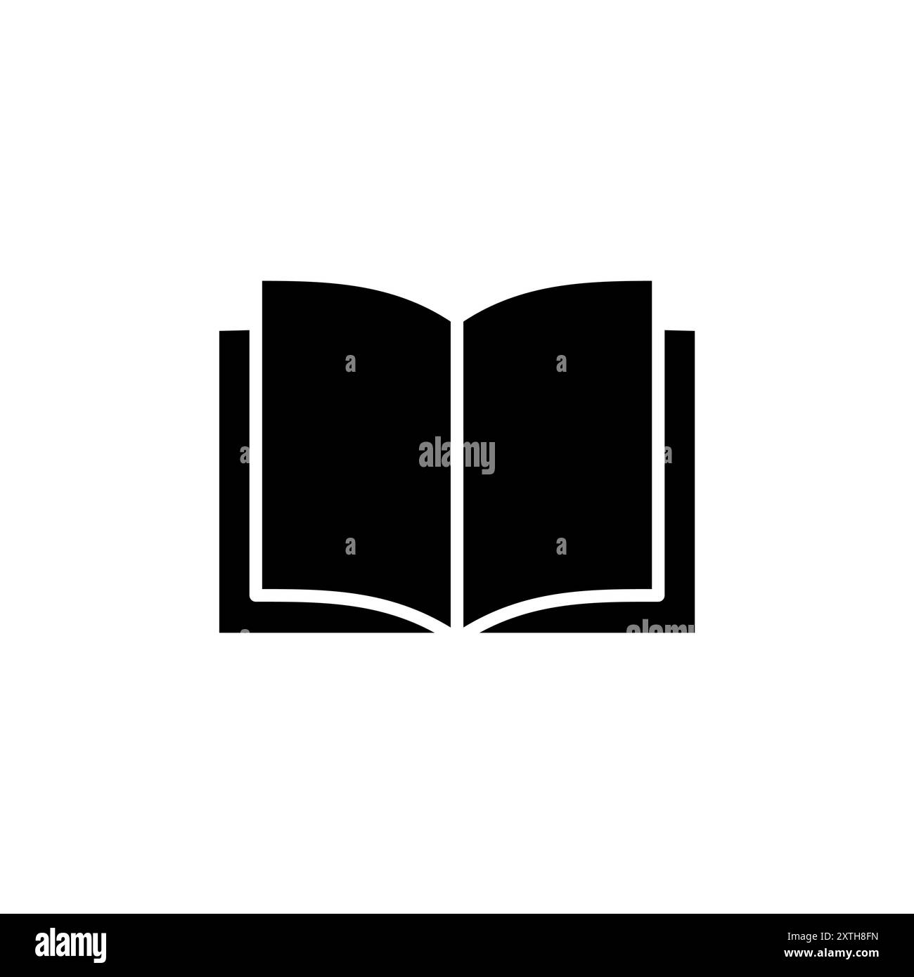 Book icon logo design. open book sign and symbol. ebook icon Stock ...