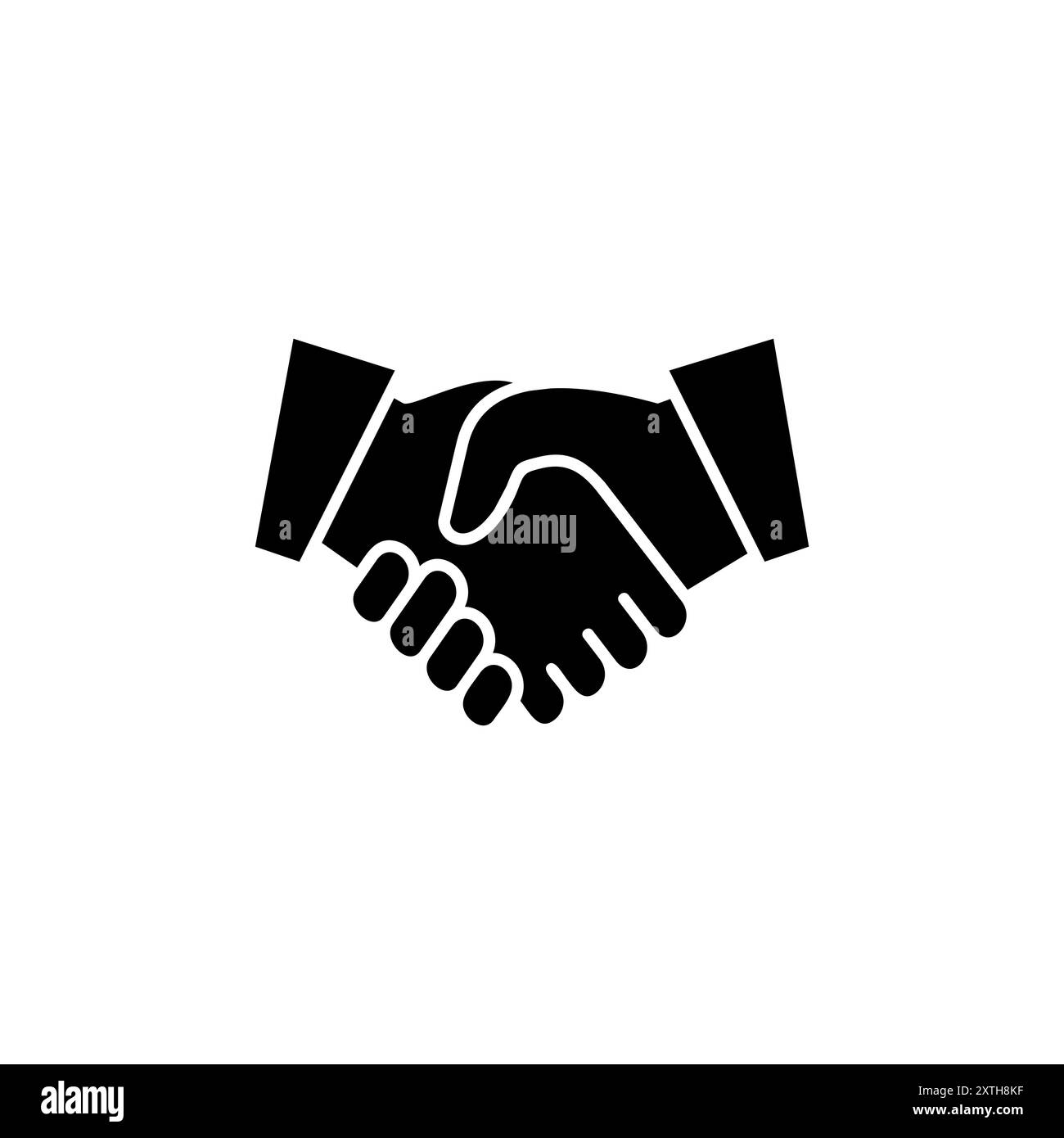 Handshake icon logo design. business handshake sign and symbol. contact ...