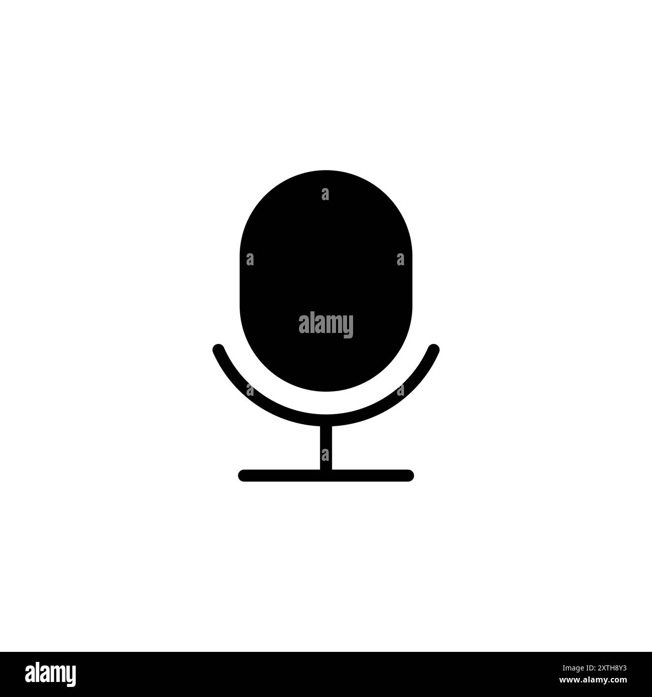 Microphone icon logo design. karaoke sign and symbol Stock Vector Image ...