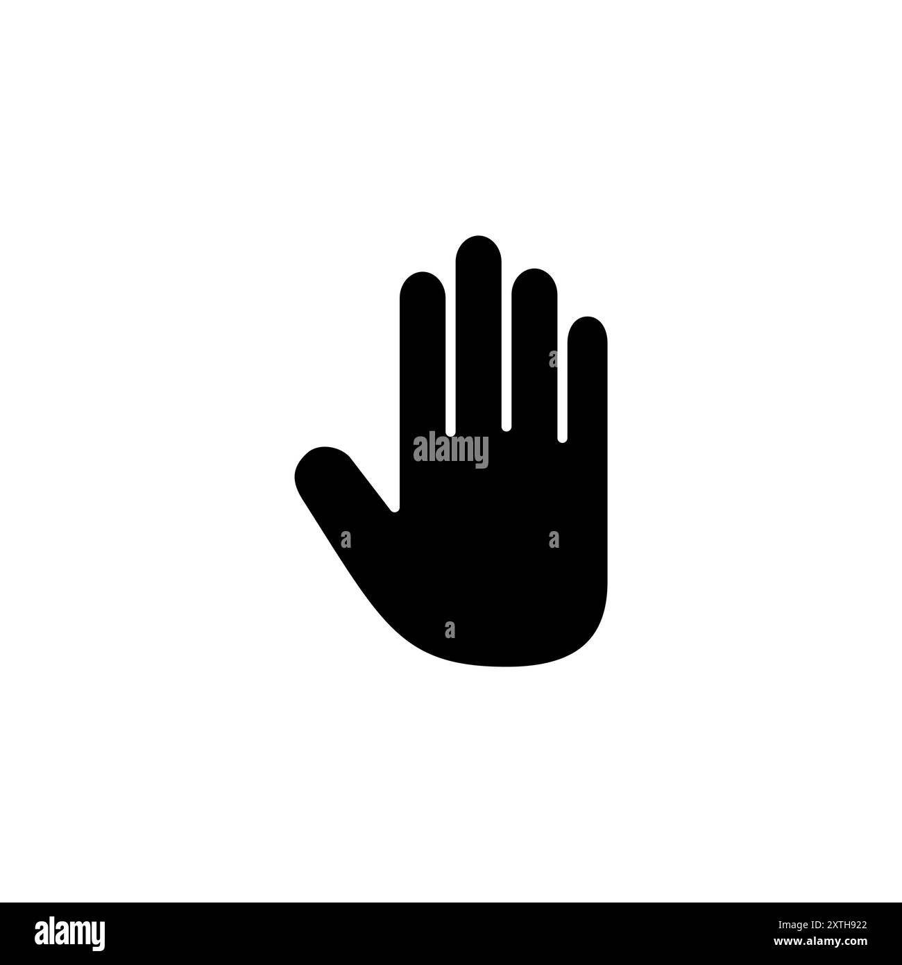 Hand icon logo design. hand sign and symbol. palm Stock Vector Image ...