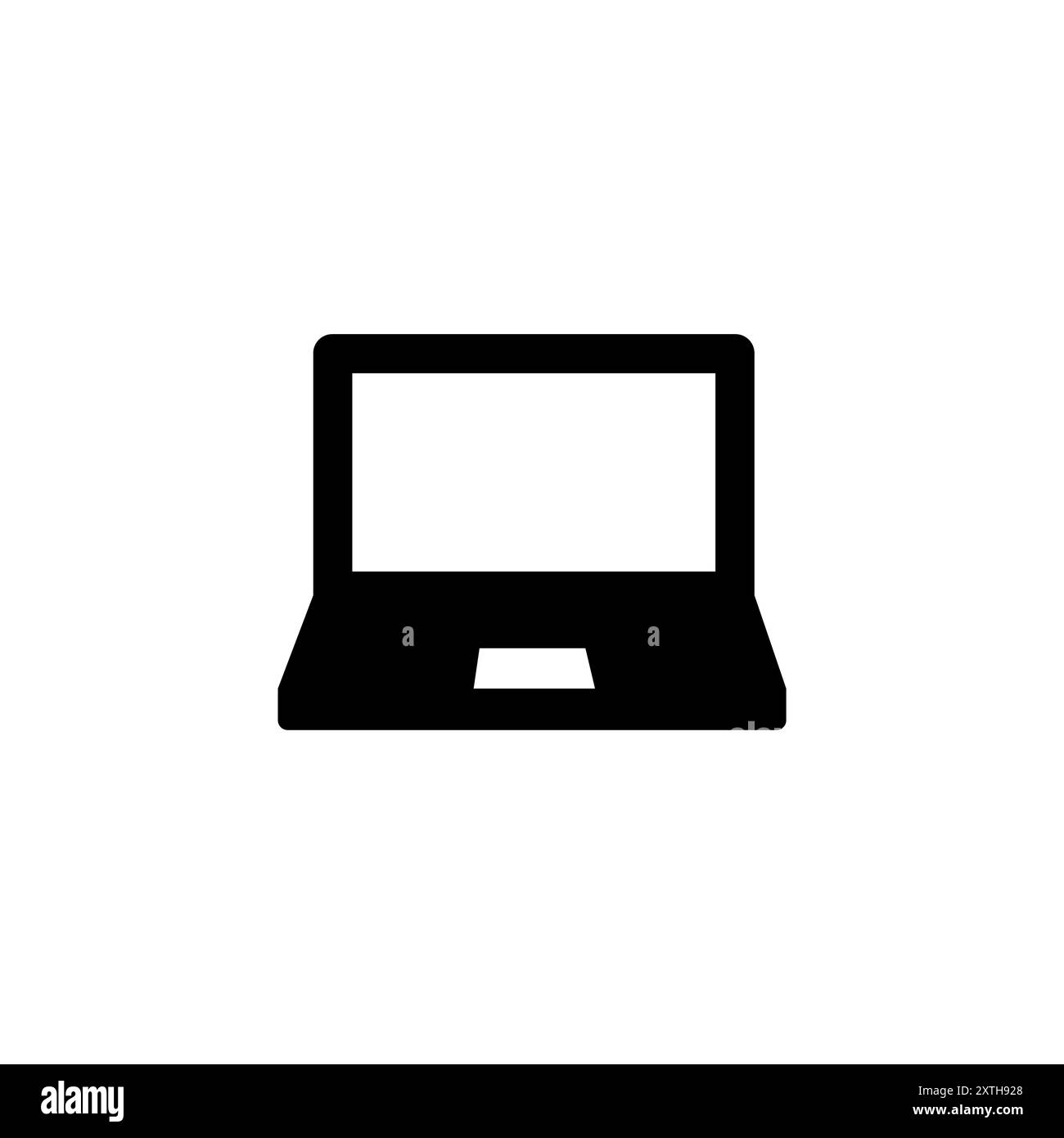 Laptop icon logo design. computer sign and symbol Stock Vector Image ...