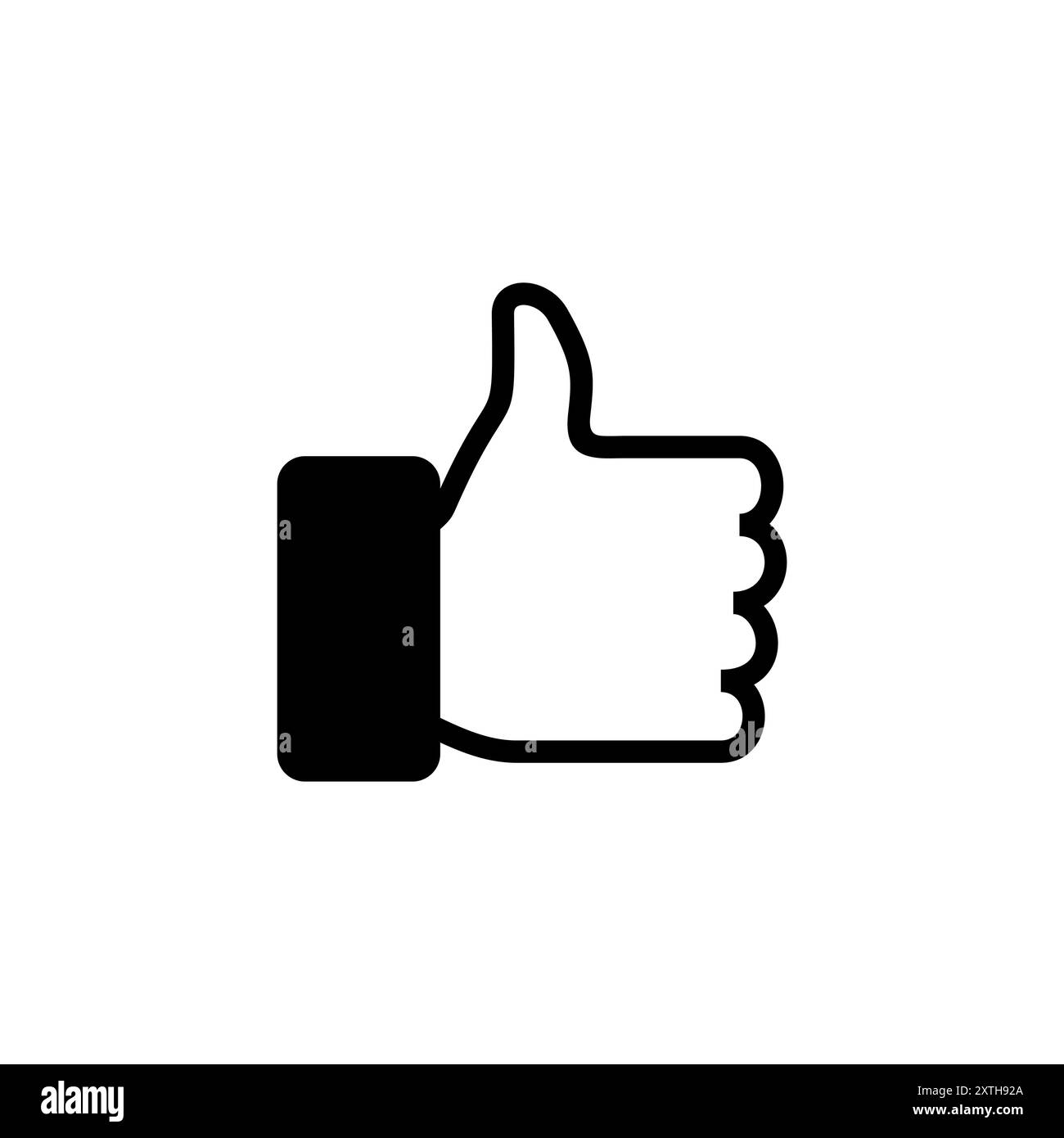 Like icon logo design. Thumbs up sign and symbol. Hand like Stock ...