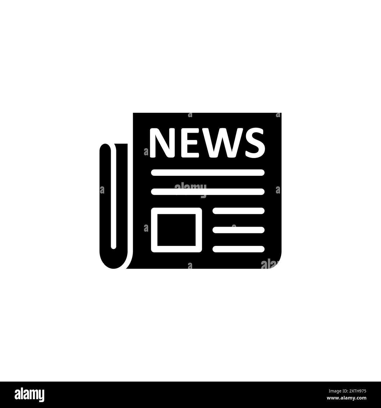 Newspaper icon logo design. news paper sign and symbolign Stock Vector ...