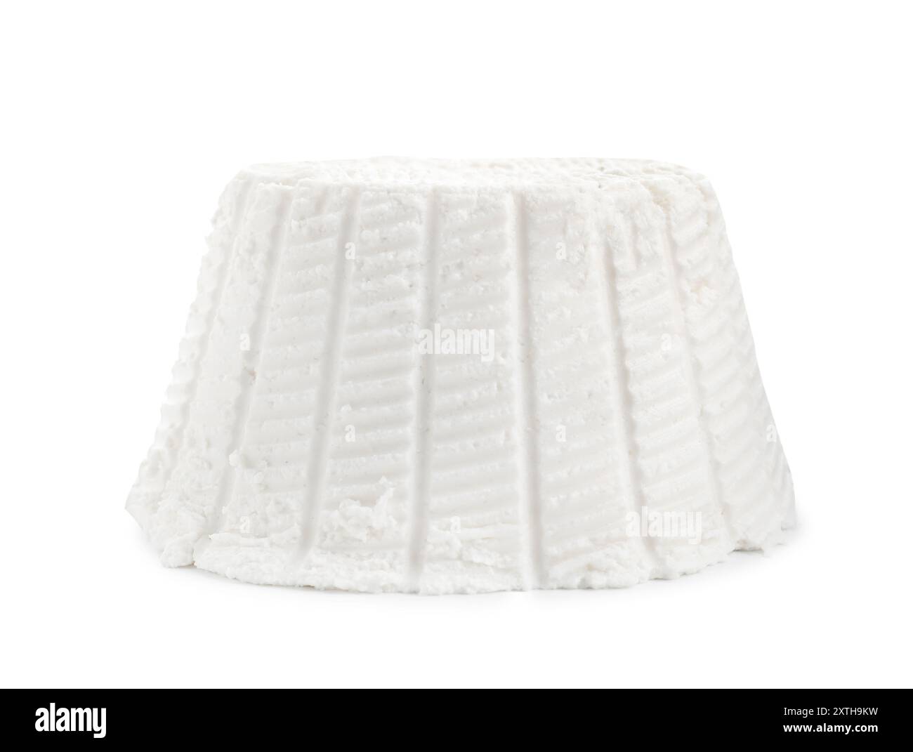 Fresh ricotta (cream cheese) isolated on white Stock Photo - Alamy