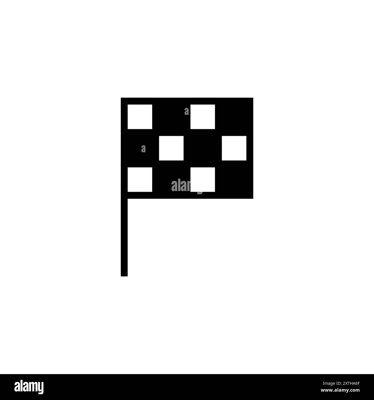 Racing Flag Icon Logo Design Race Flag Sign And Symbol Checkered Racing Flag Icon Stock Vector