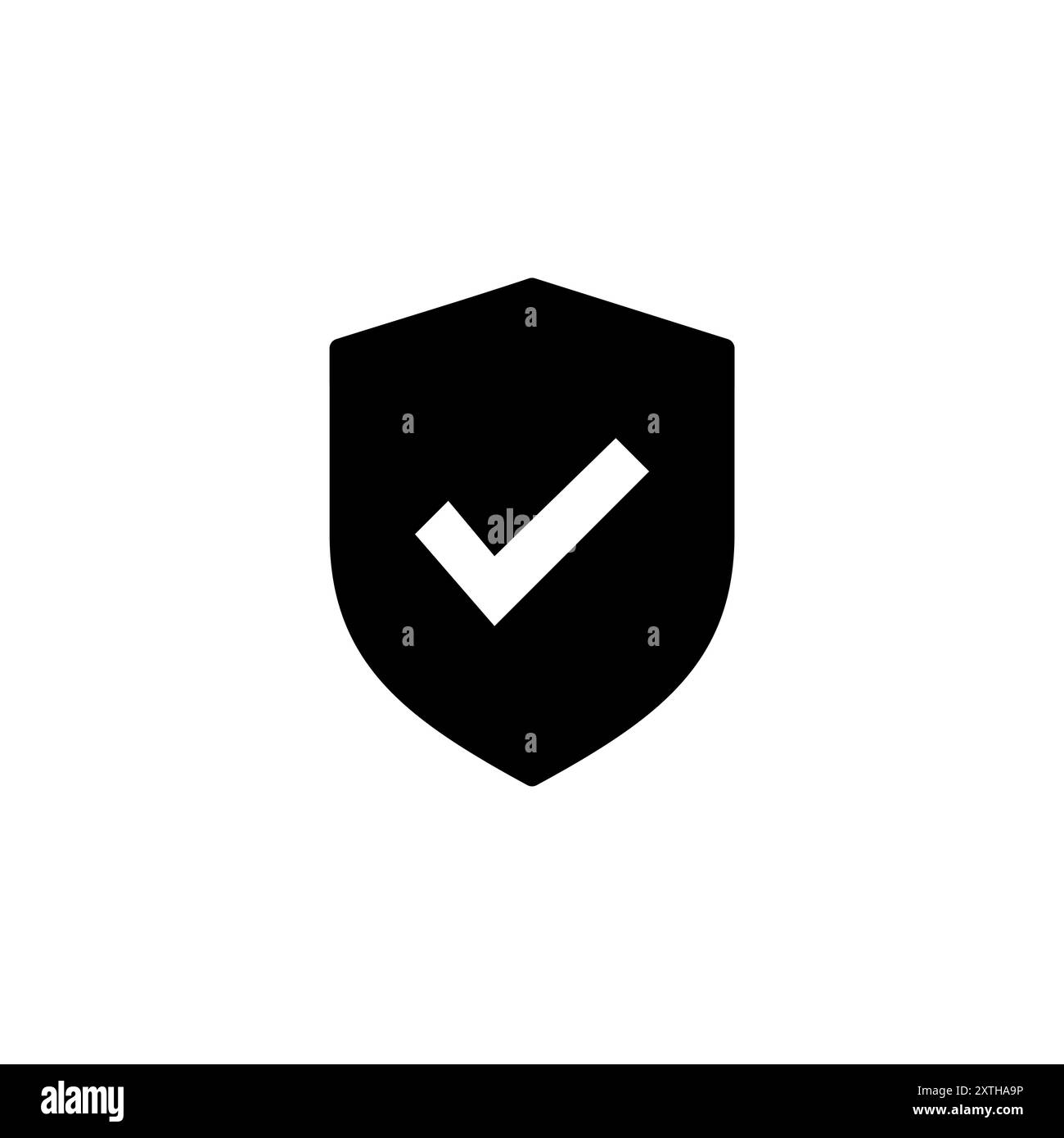 Shield check mark icon logo design. Protection approve sign. Insurance ...