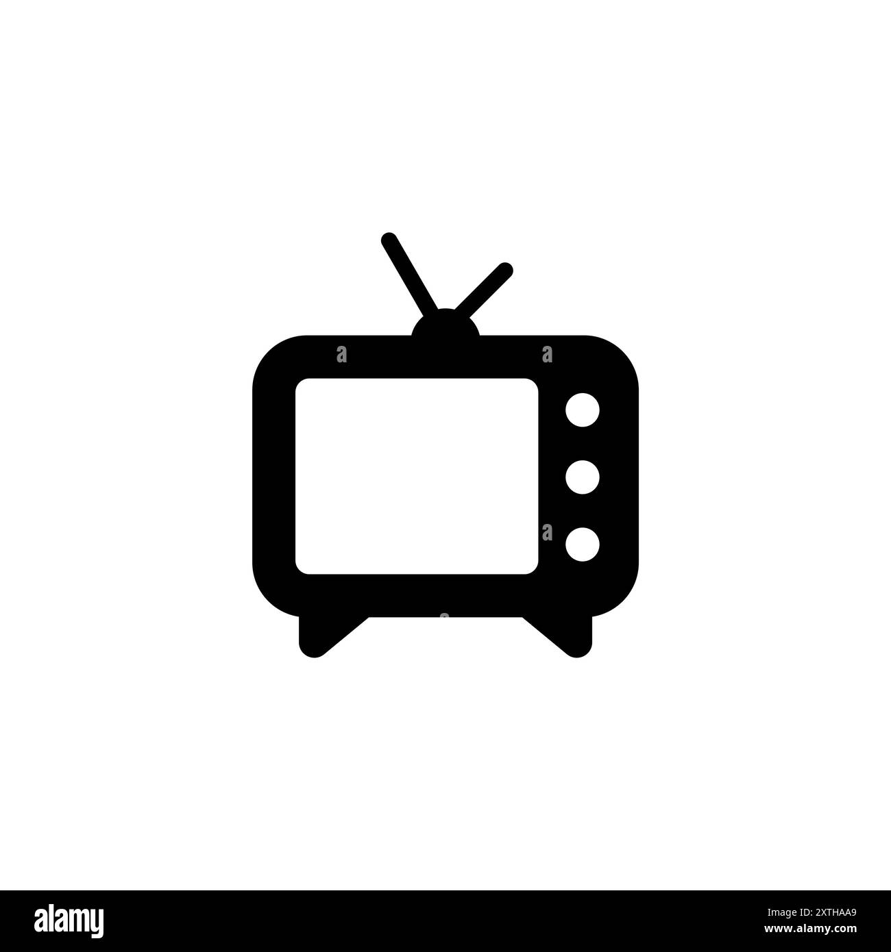 Tv icon logo design. television sign and symbol Stock Vector Image ...