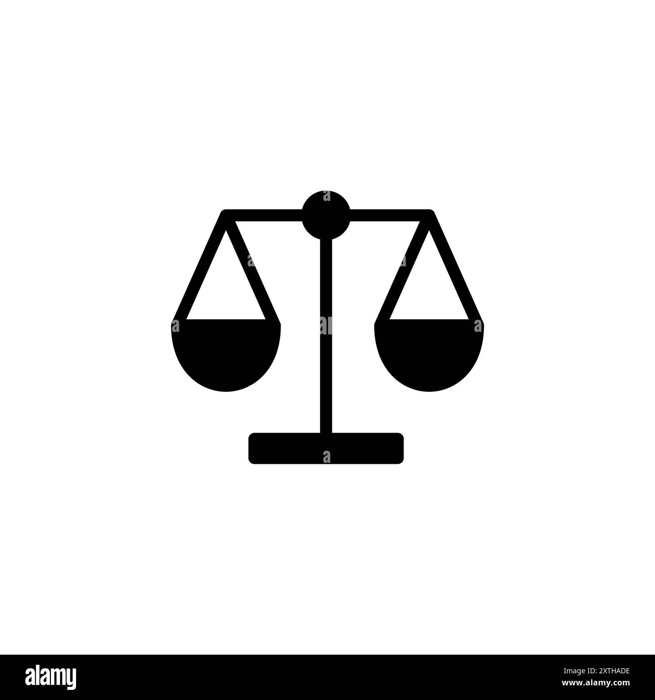 Scales icon logo design. Law scale icon. Justice sign and symbol Stock ...