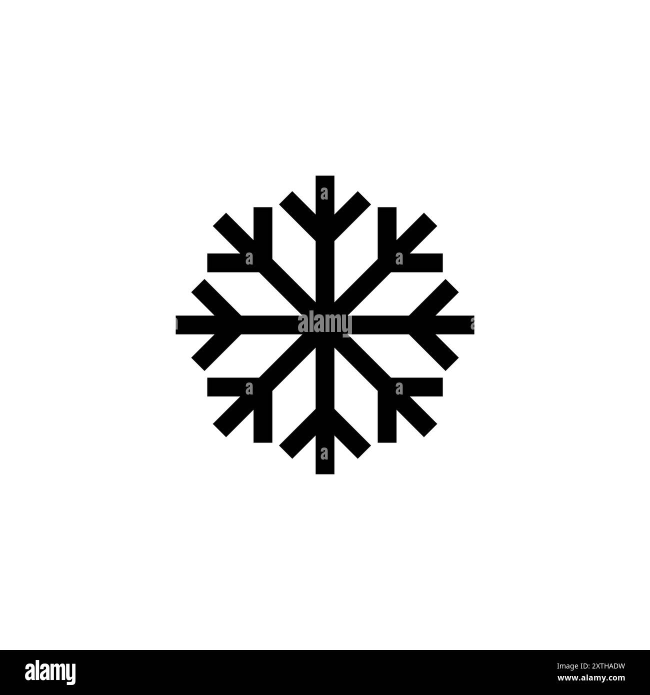 Snow icon logo design. snowflake sign and symbol Stock Vector Image ...