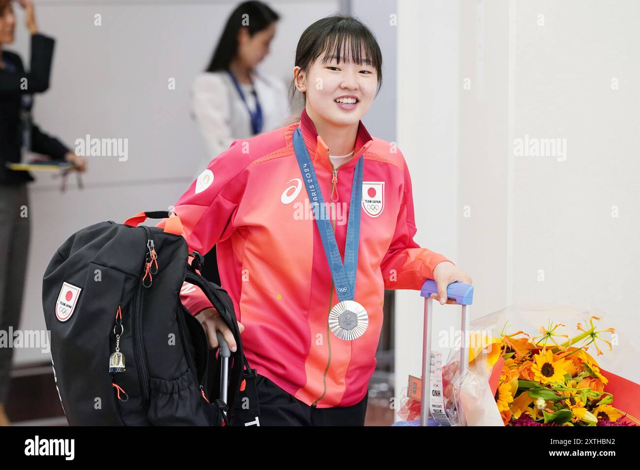 Haneda Airport, Tokyo, Japan. 13th Aug, 2024. Miwa Harimoto (JPN), AUGUST 13, 2024 - The Paris ...