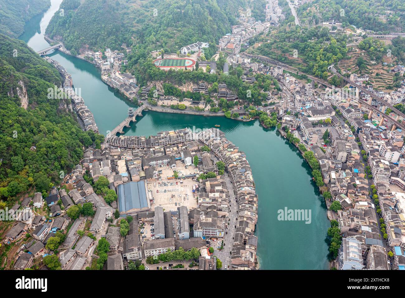 Ancient town, Zhenyuan County, Qiandongnan Miao and Dong Autonomous ...