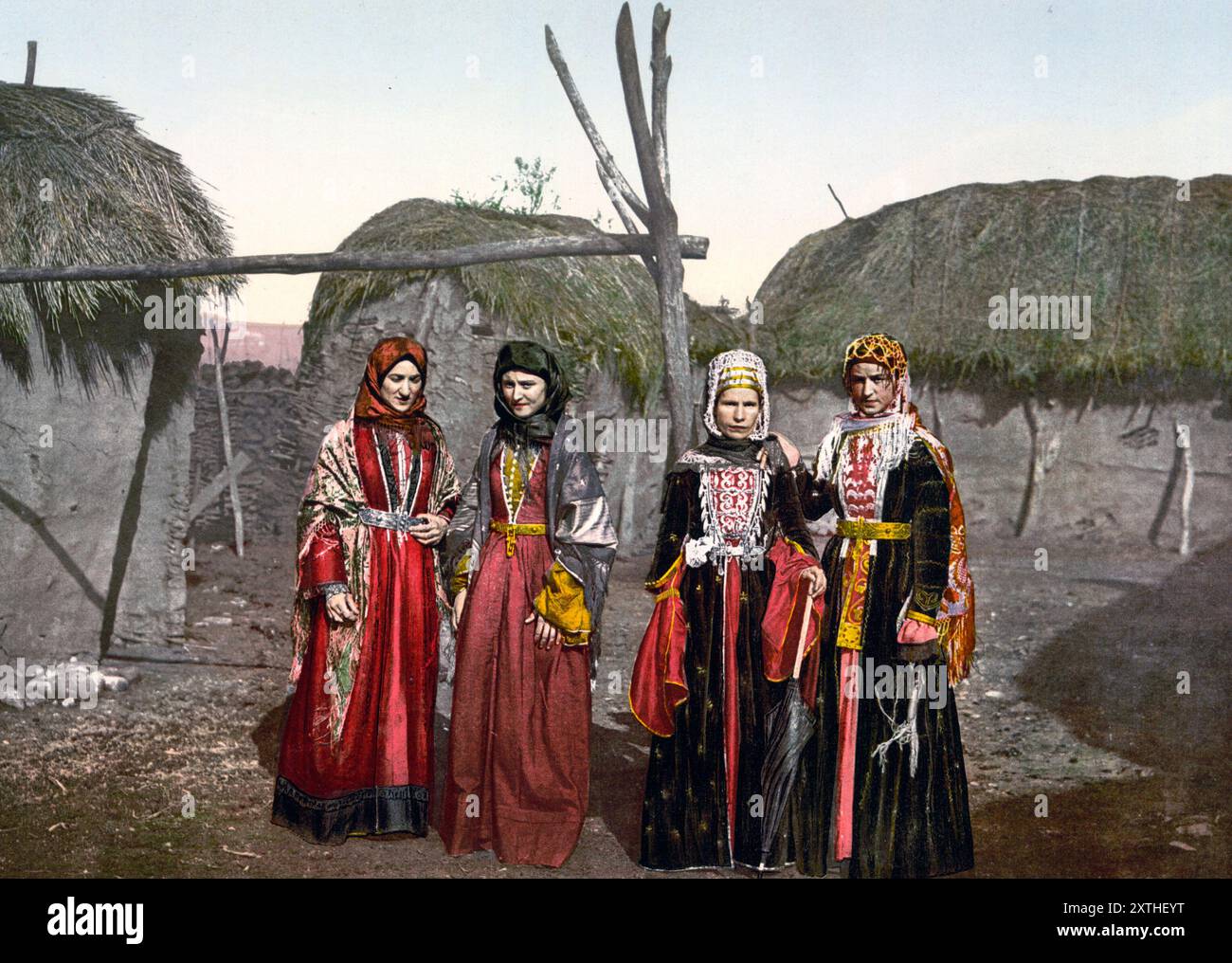 Russian types of Tartar, (i.e., Tatar), women of the Caucasus, Russia ...