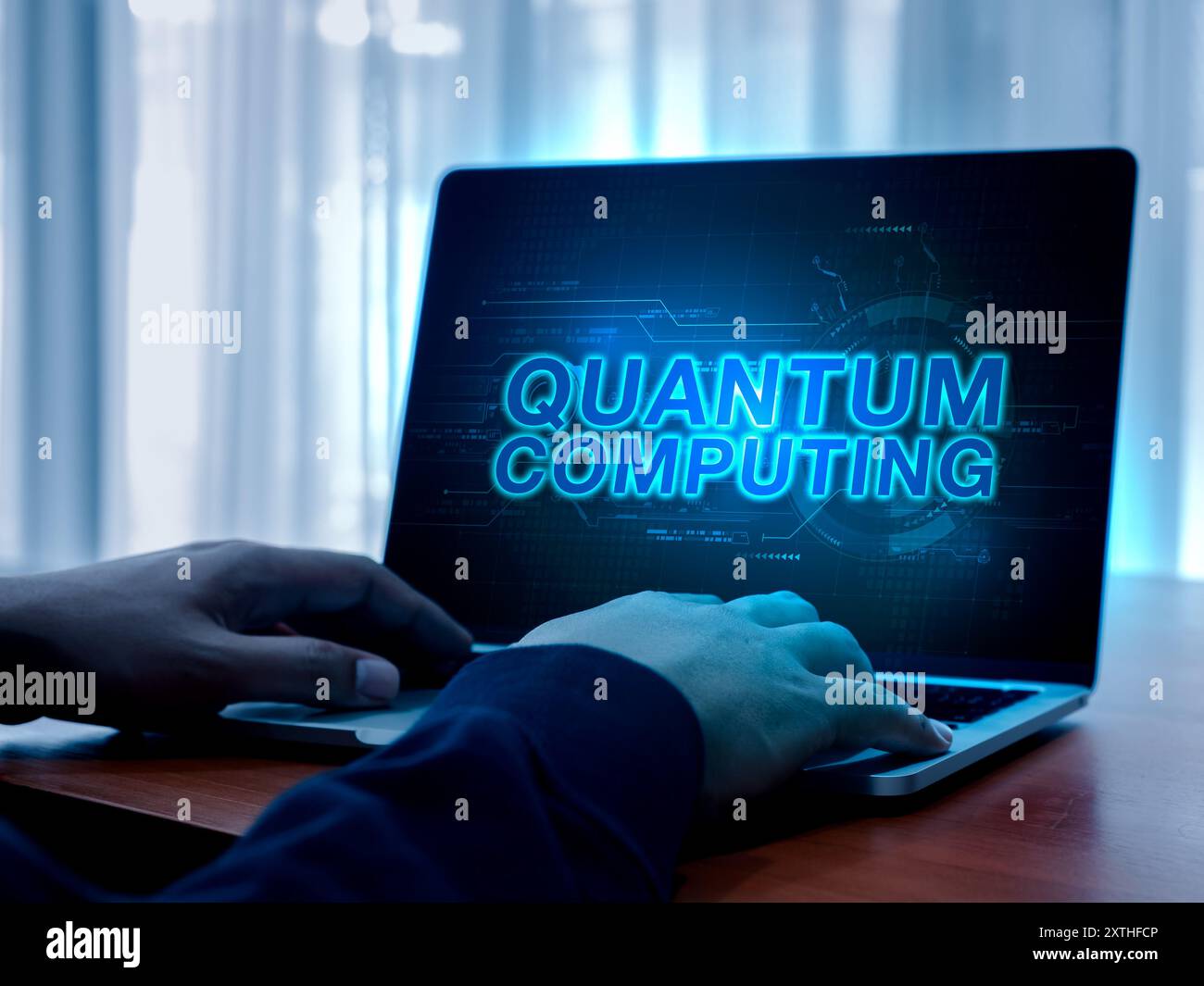 Quantum computing on digital screen hi-res stock photography and images ...