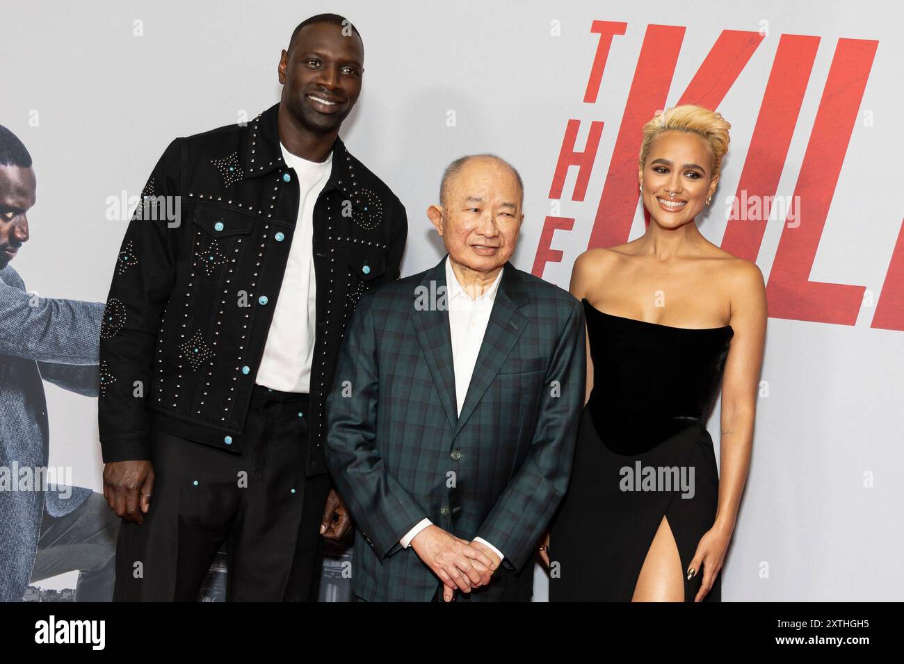 Los Angeles, USA. 14th Aug, 2024. Omar Sy, John Woo and Nathalie ...