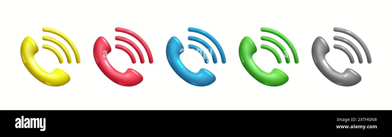 Vector ringing phone icons hi-res stock photography and images - Alamy