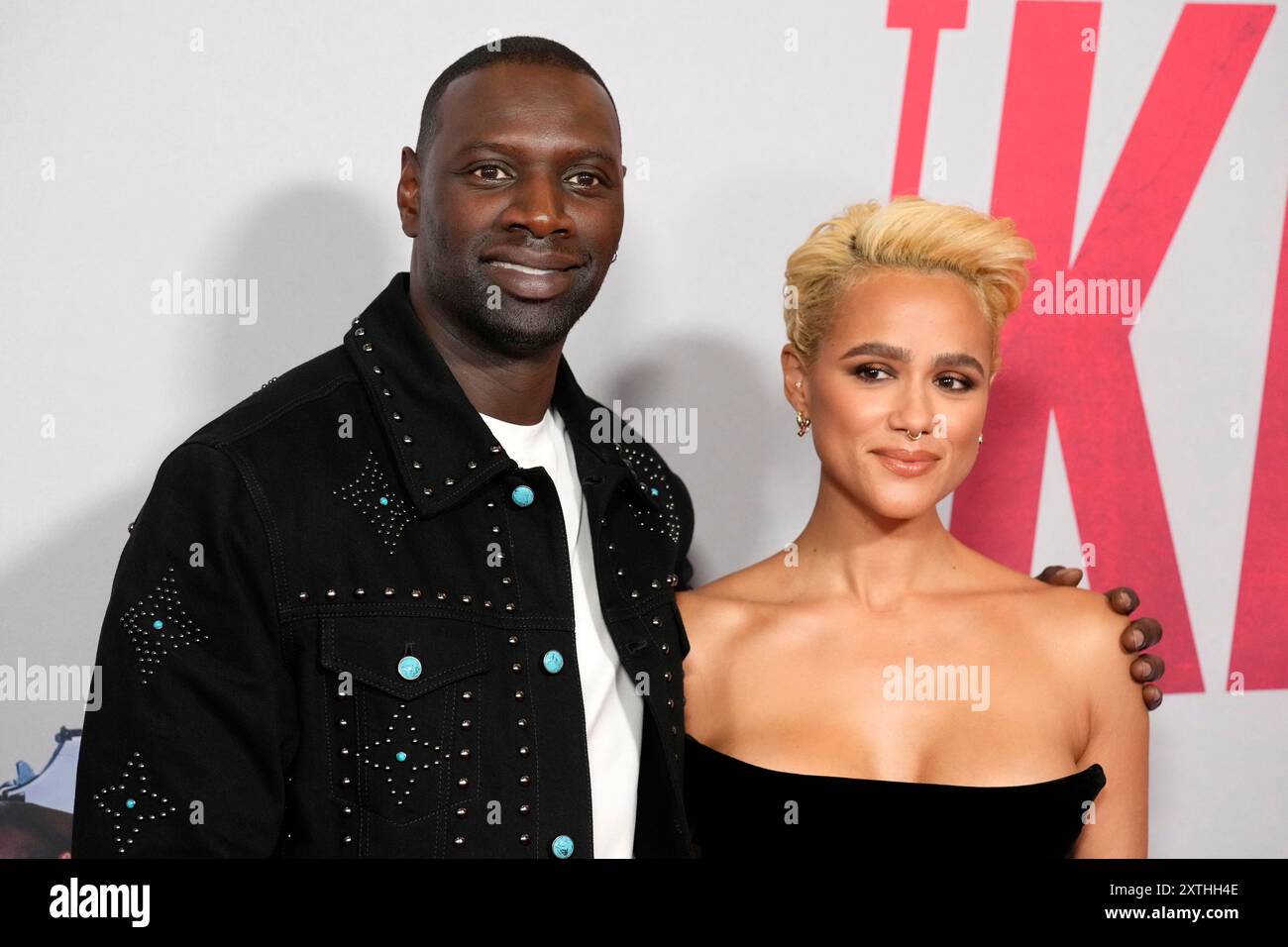 Omar Sy, left, and Nathalie Emmanuel, cast members in "The Killer ...