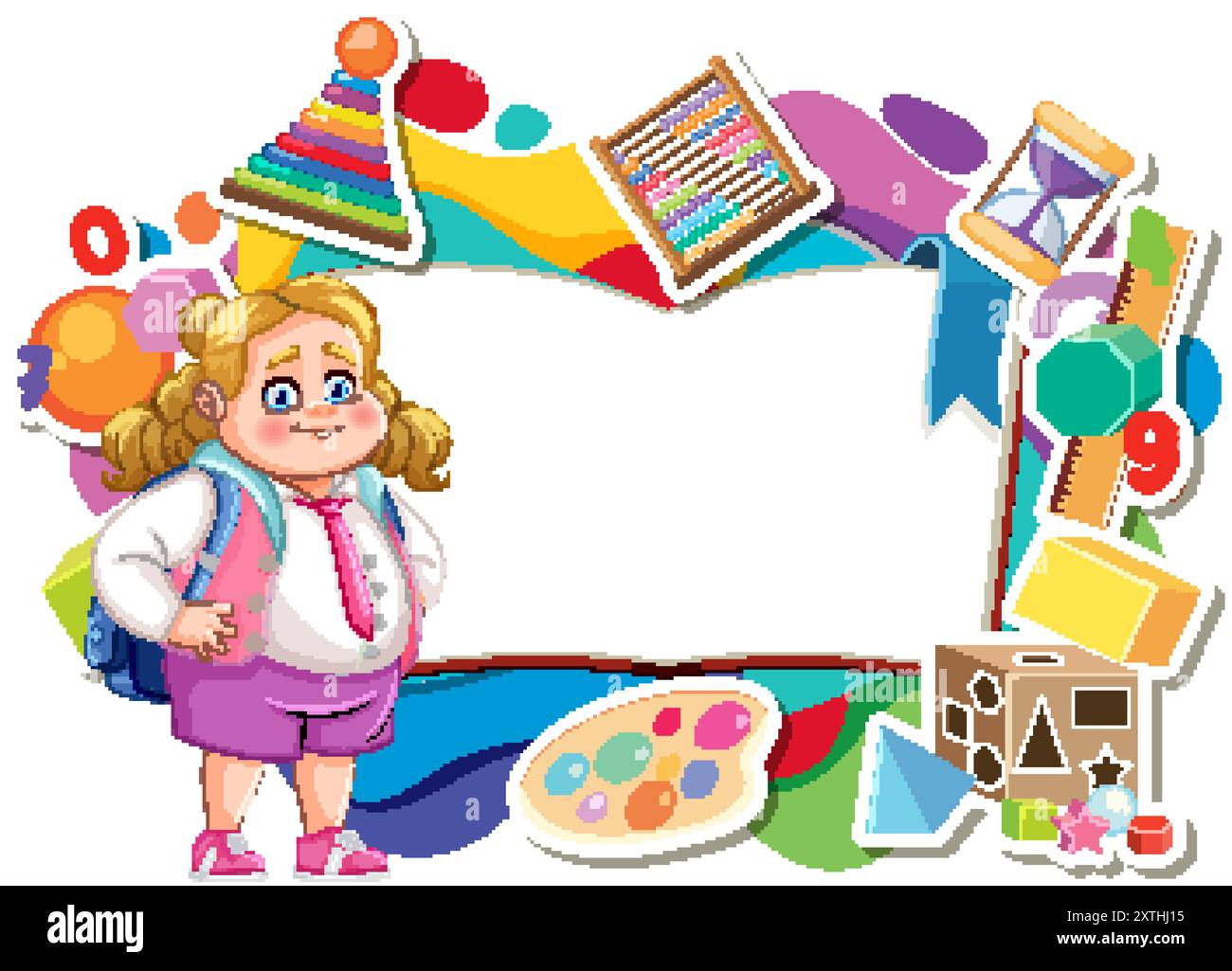 Educational resources background Stock Vector Images - Alamy