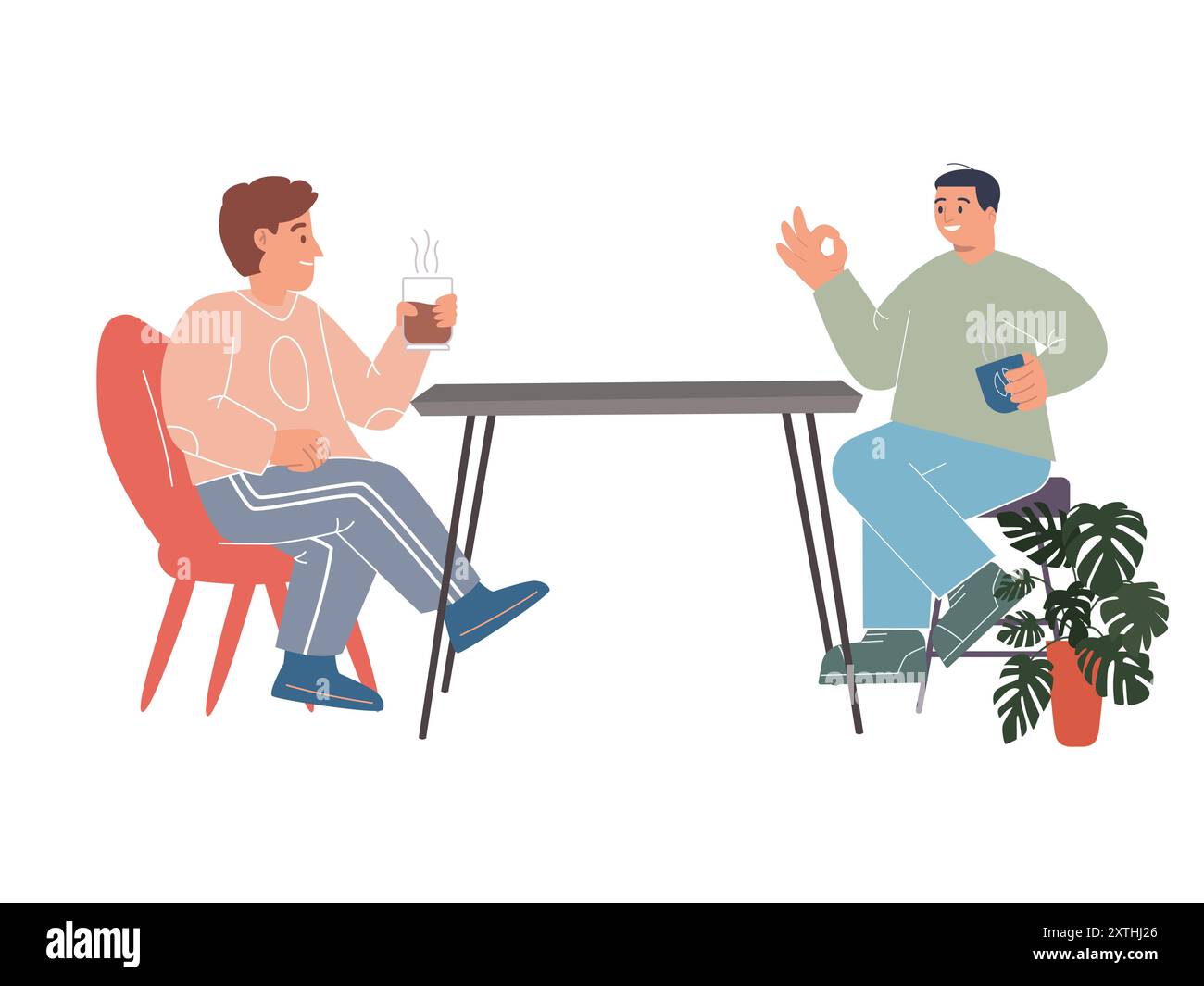 coffee break time lunch breakfast drink coffee together colleague after ...