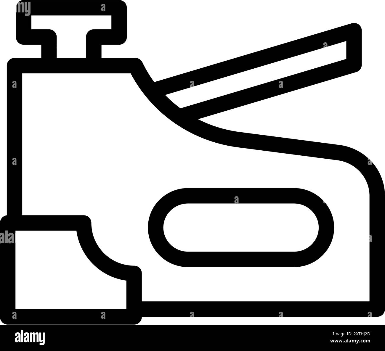 Tool icon with simple line drawing in black and white, Tucker, Vector ...