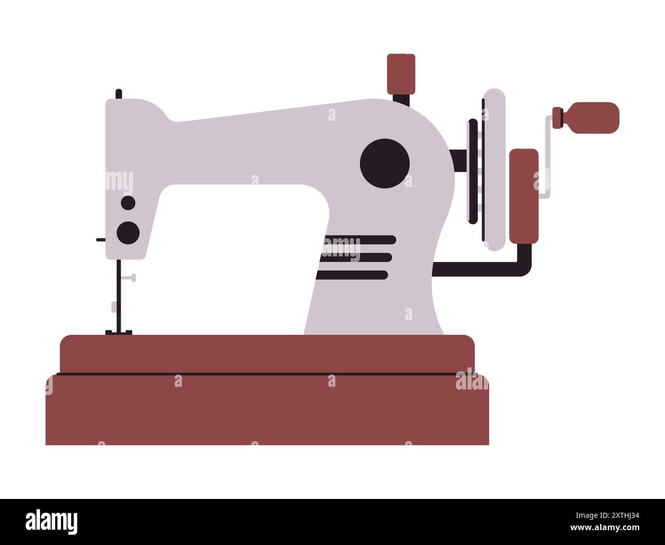 sewing machine sew crafting clothing tailor machinery old vintage retro ...