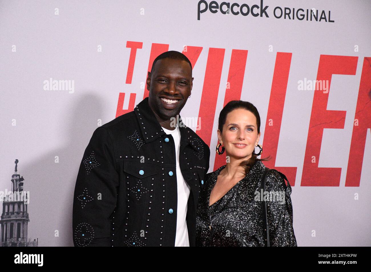 Los Angeles, California, USA 14th August 2024 Actor Omar Sy and wife ...