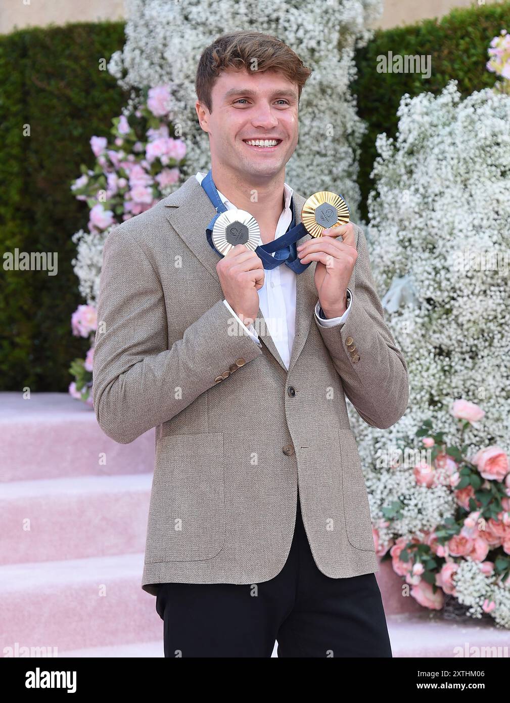 Hollywood, USA. 14th Aug, 2024. Bobby Finke arriving to Netflix's ...