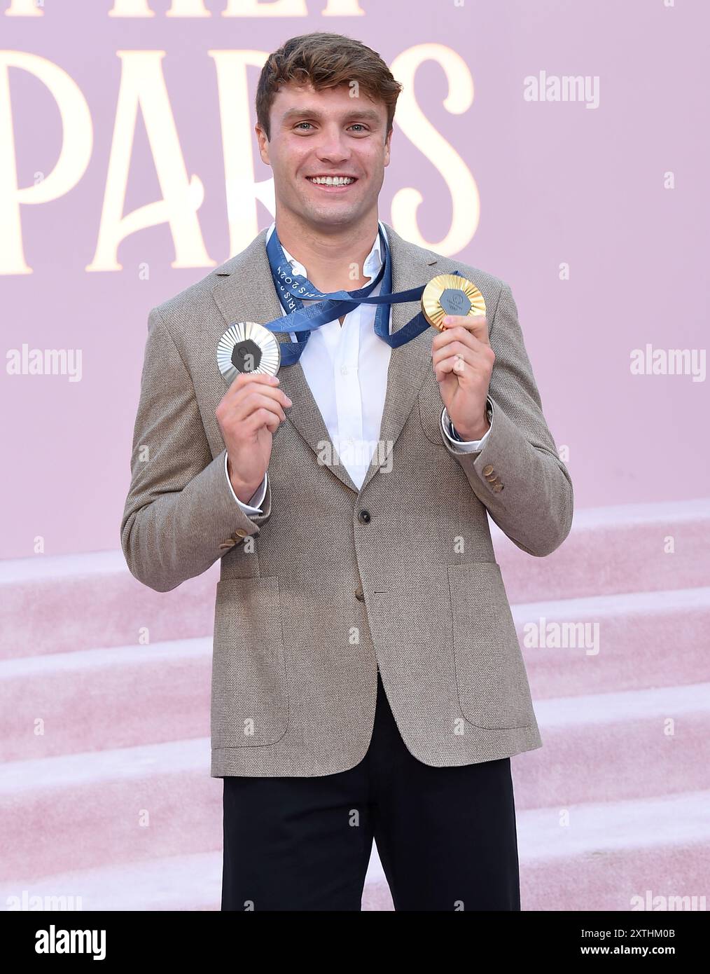 Hollywood, USA. 14th Aug, 2024. Bobby Finke arriving to Netflix's ...