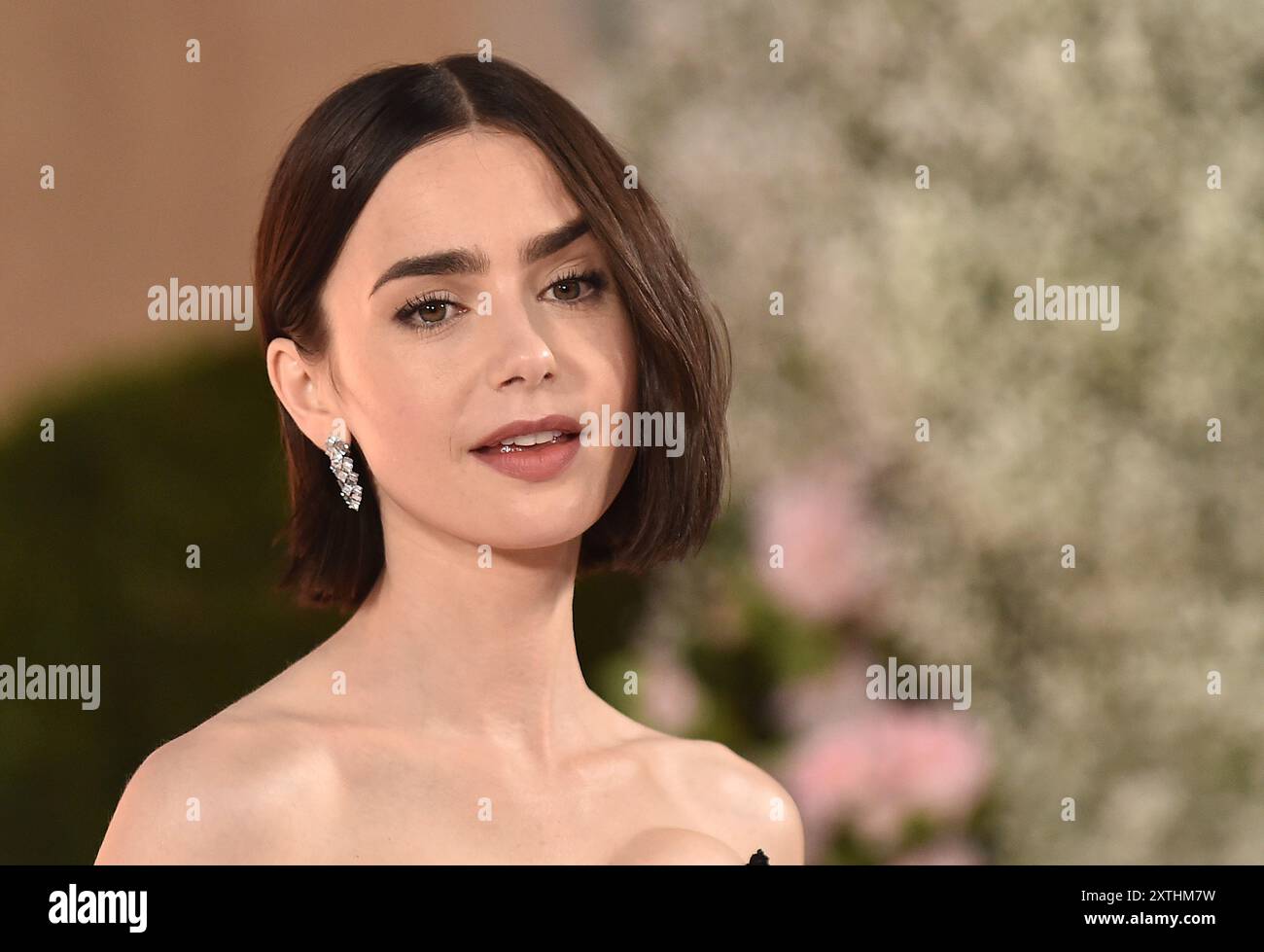 Hollywood, USA. 14th Aug, 2024. Lily Collins arriving to Netflix's ...
