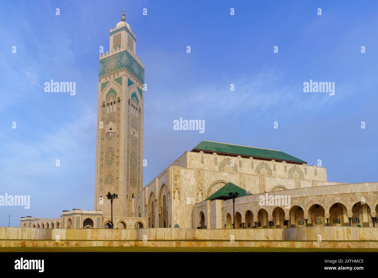 View of the Hassan II Mosque, in Casablanca, Morocco Stock Photo - Alamy