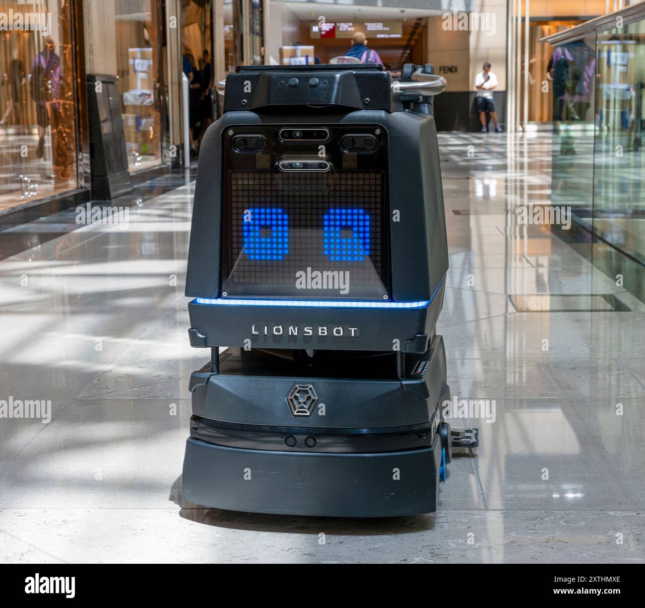 Automated smart cleaning robots, Hong Kong, China Stock Photo - Alamy